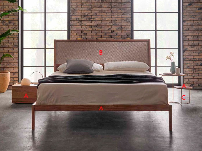 Dormitorio de Matrimonio Moderno | Muebles Valencia ® Acabado A Nogal Americano Mobenia Acabado ...