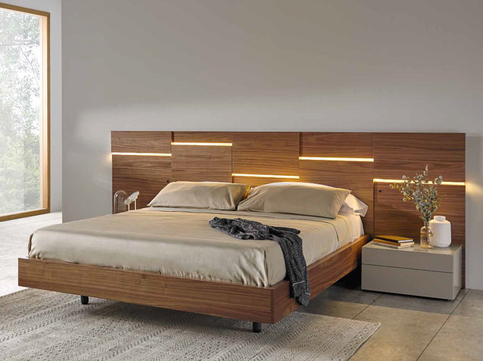 Comprar Cabecero y Mesitas para Dormitorio | Muebles Valencia ® Acabado A Nogal Americano ...