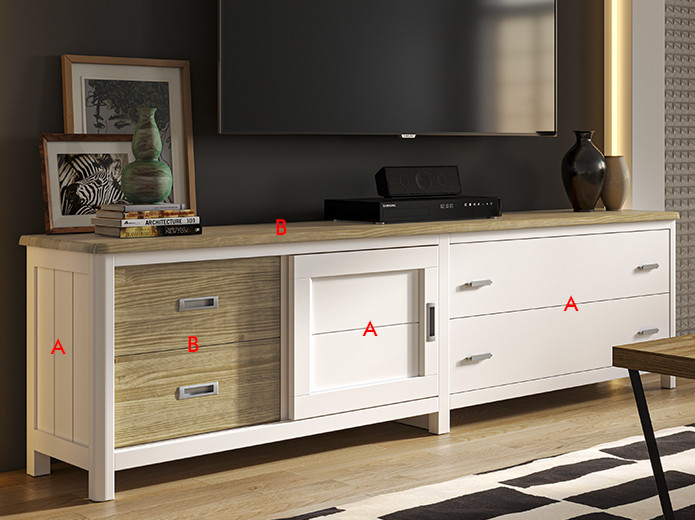 Mueble de TV para salón en Madrid | Muebles Valencia® Acabado A ...