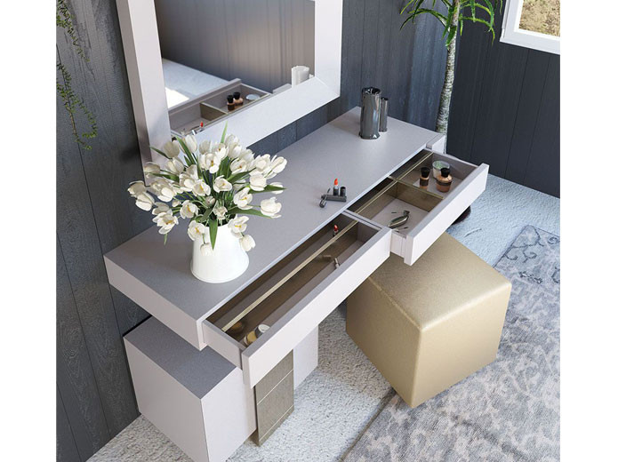 Tocador Moderno con Banqueta en Valencia | Muebles Valencia® Acabado A ...