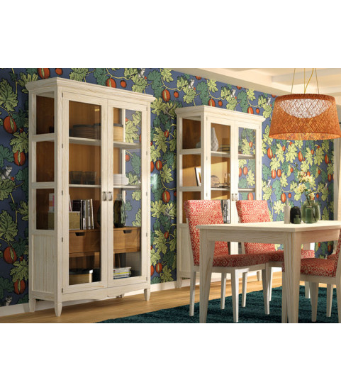 Vitrina Rustica con Cajonera en Móstoles | Muebles Valencia® Acabado A ...